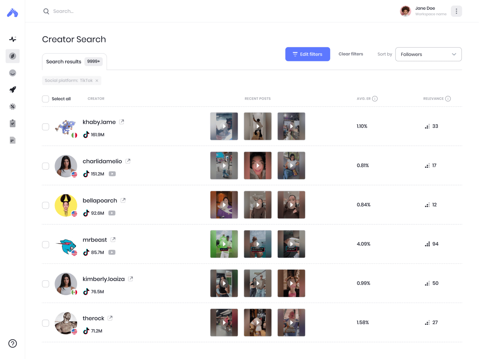 Find Influencers by Audience, Credibility, Interests, Geo